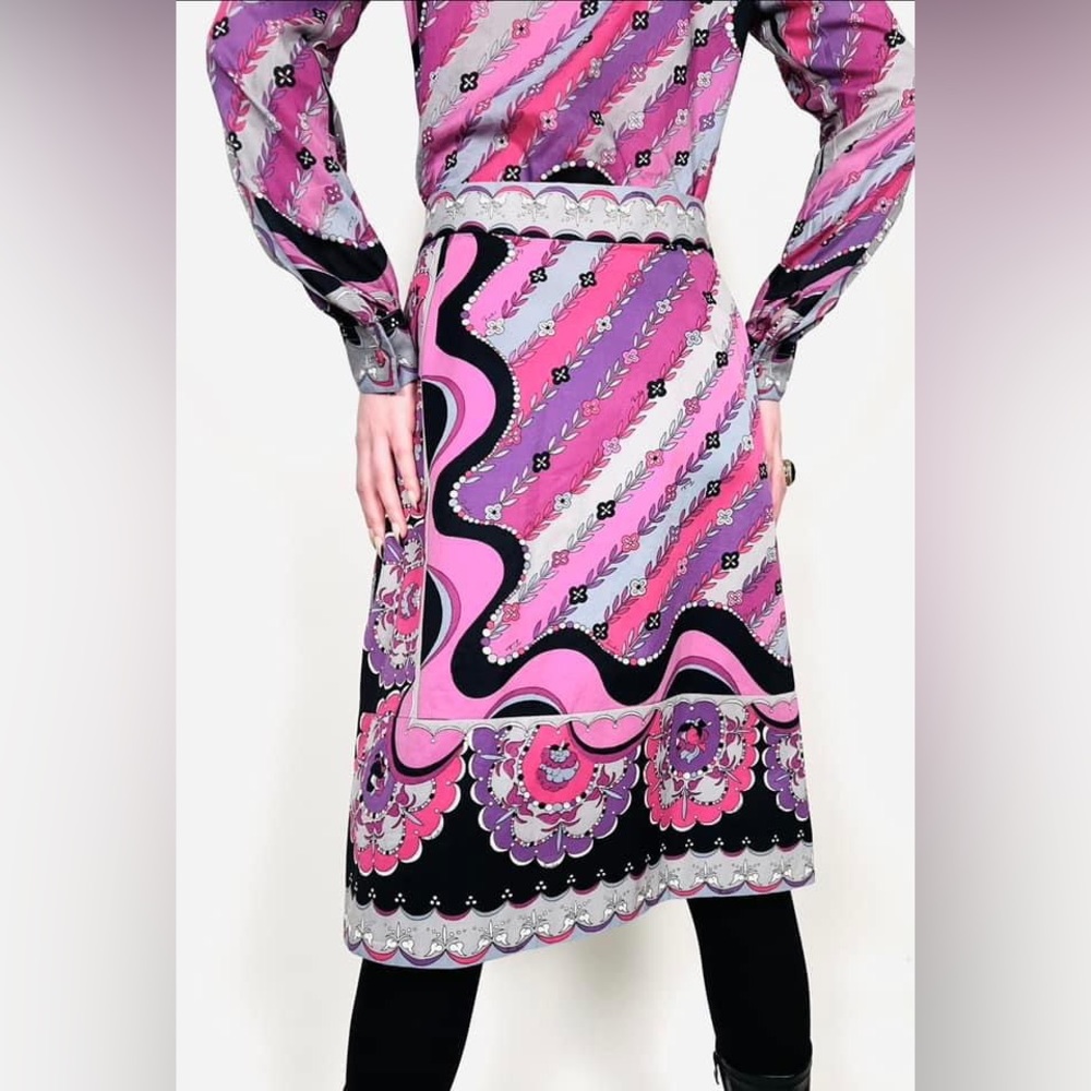 Vintage 60’s Label Iconic Emilio Pucci Purple 2pc Ski… - Gem